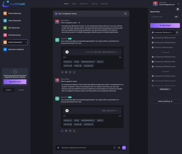 LuminaAI - Advanced AI Content Generation Platform